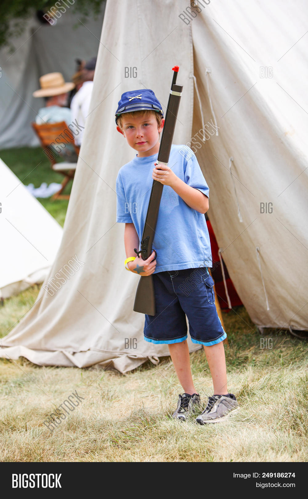 Boy Holding Musket Image & Photo (Free Trial) | Bigstock
