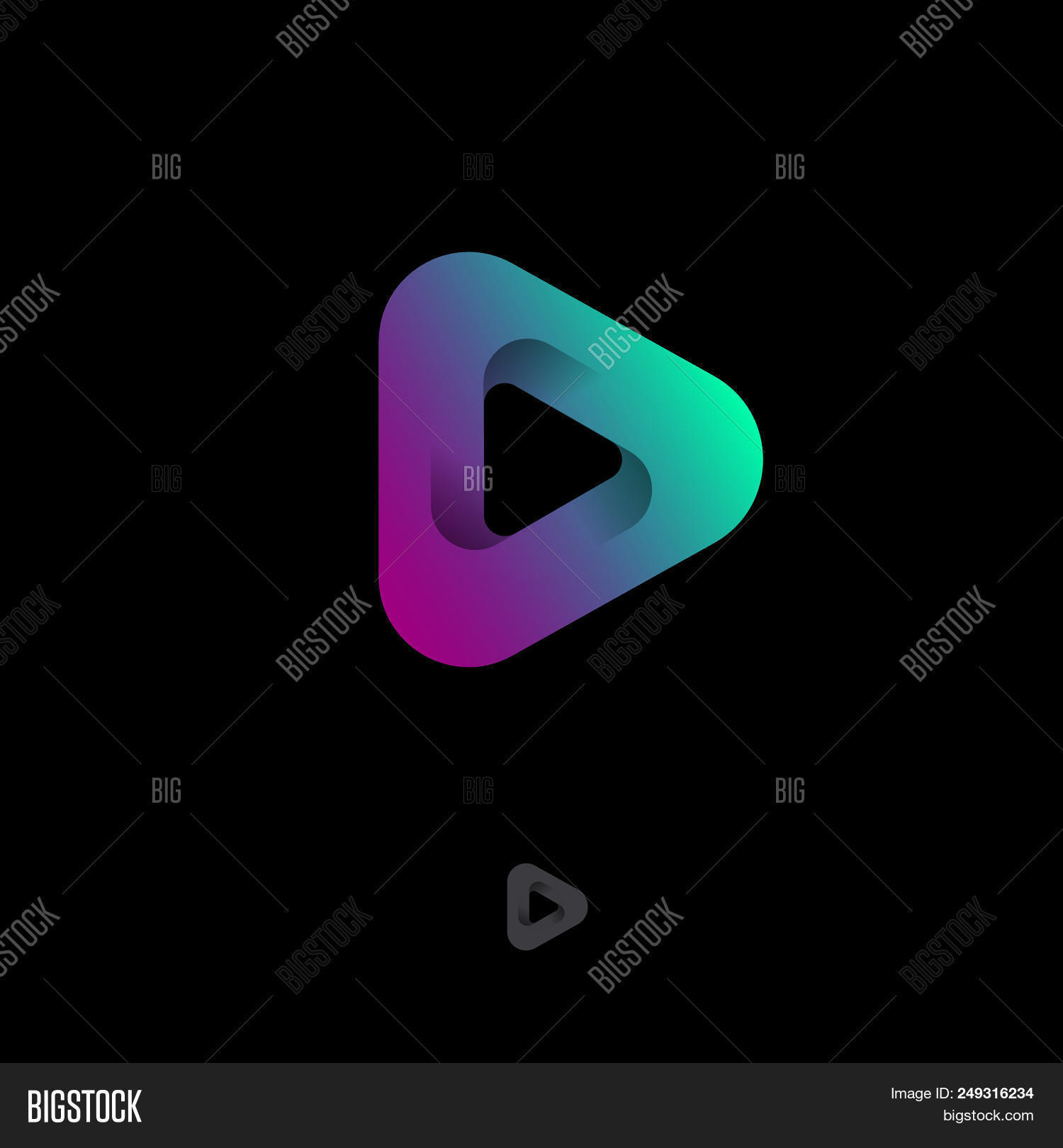 Triangle Mobius Logo Vector & Photo (Free Trial) | Bigstock