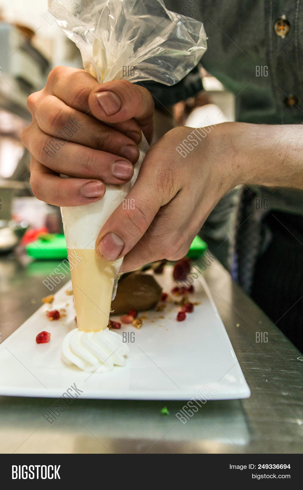 Cook Adding Cream Image & Photo (Free Trial) | Bigstock