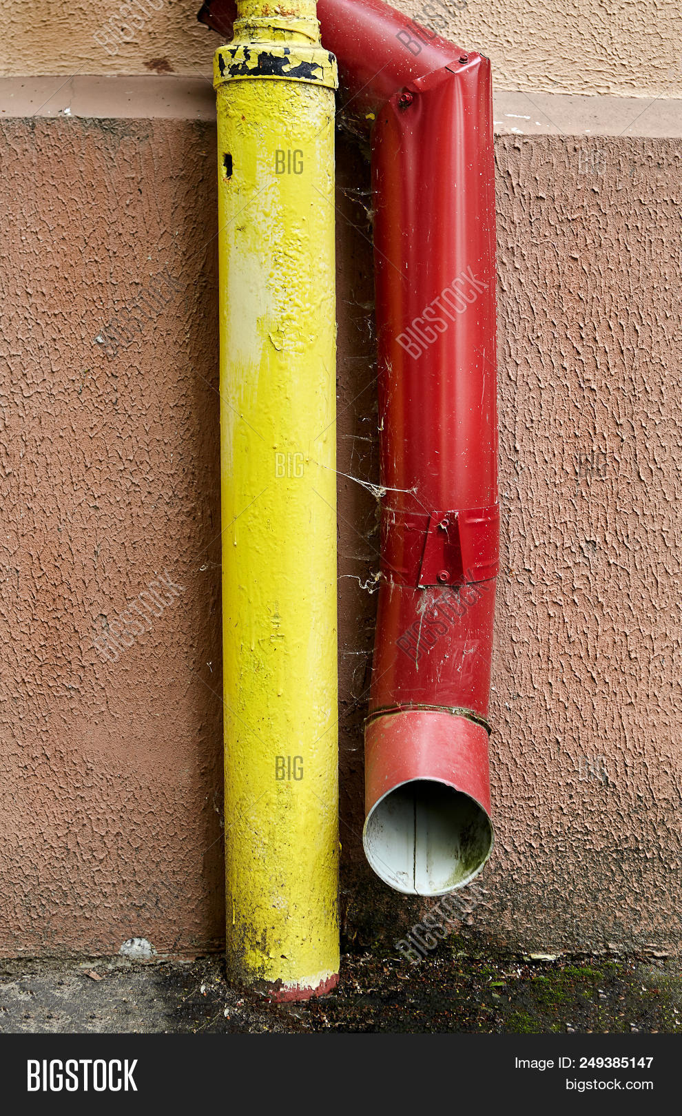 Red Gutter Pipe Image & Photo (Free Trial) | Bigstock