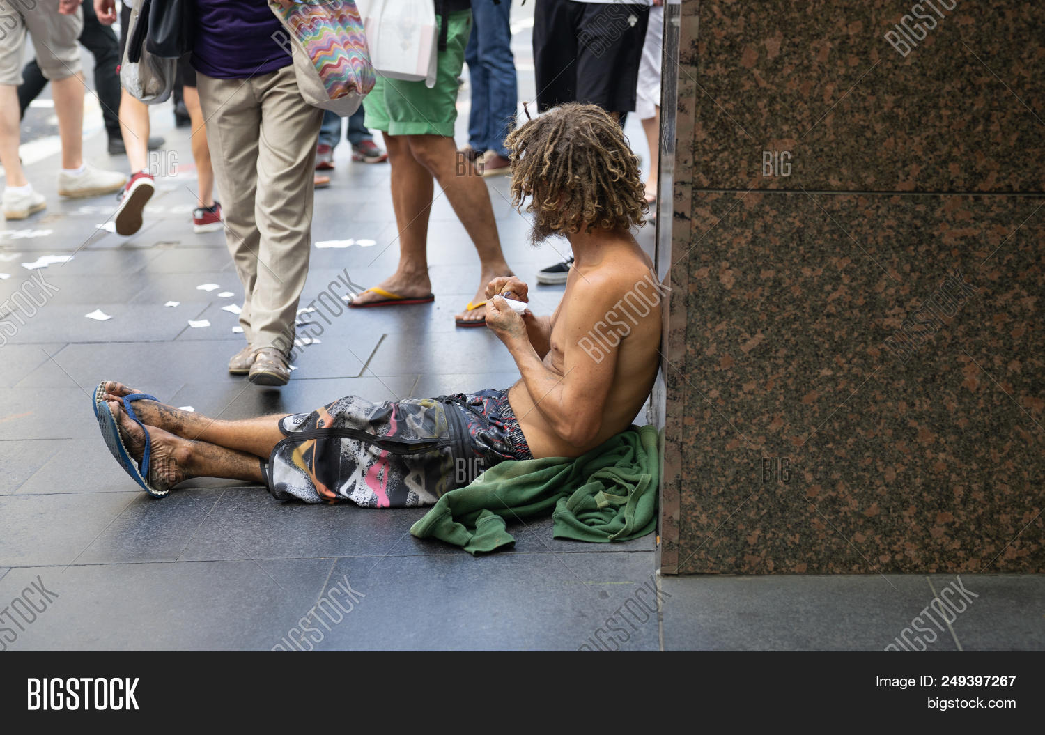 Stress Homeless Man Image & Photo (Free Trial) | Bigstock