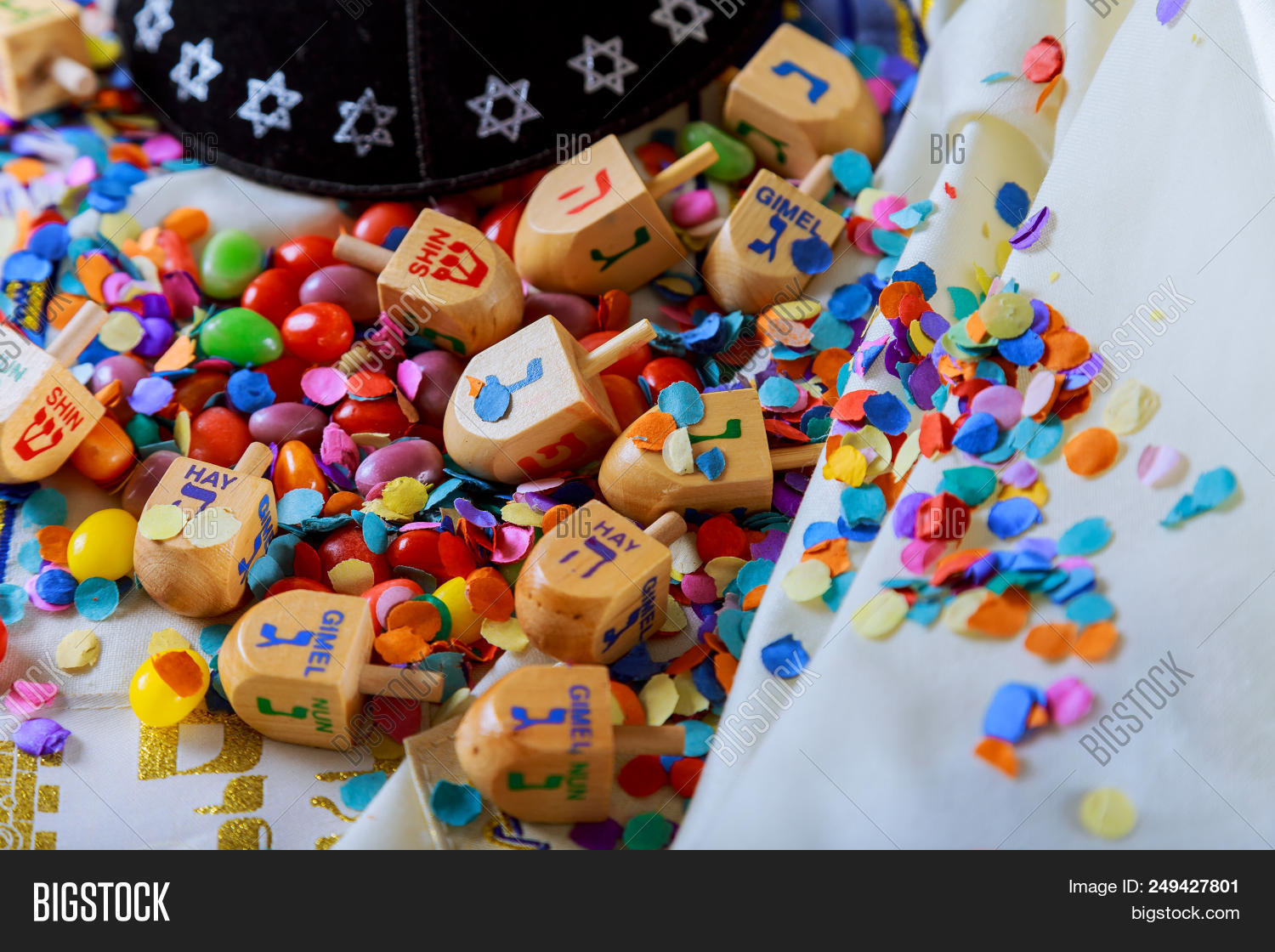 Wooden Dreidel Jewish Image & Photo (Free Trial) | Bigstock