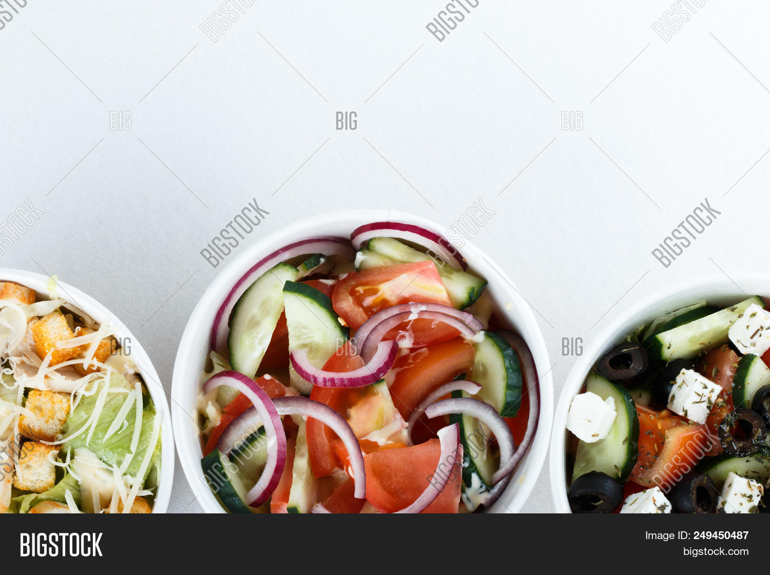 3 Different Salads Image & Photo (Free Trial) | Bigstock
