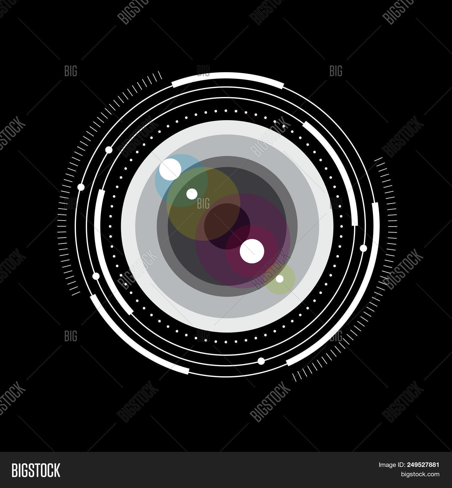 Lens Simple Vector & Photo (Free Trial) | Bigstock