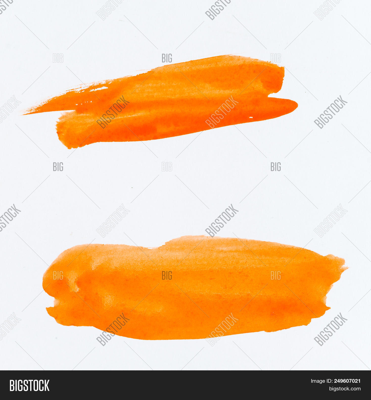 Orange Brush Strokes Image & Photo (Free Trial) | Bigstock