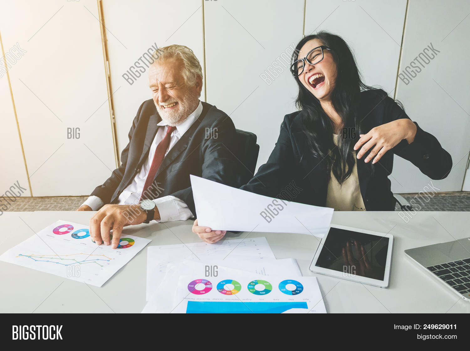 Laughing Smiling Two Image & Photo (Free Trial) | Bigstock