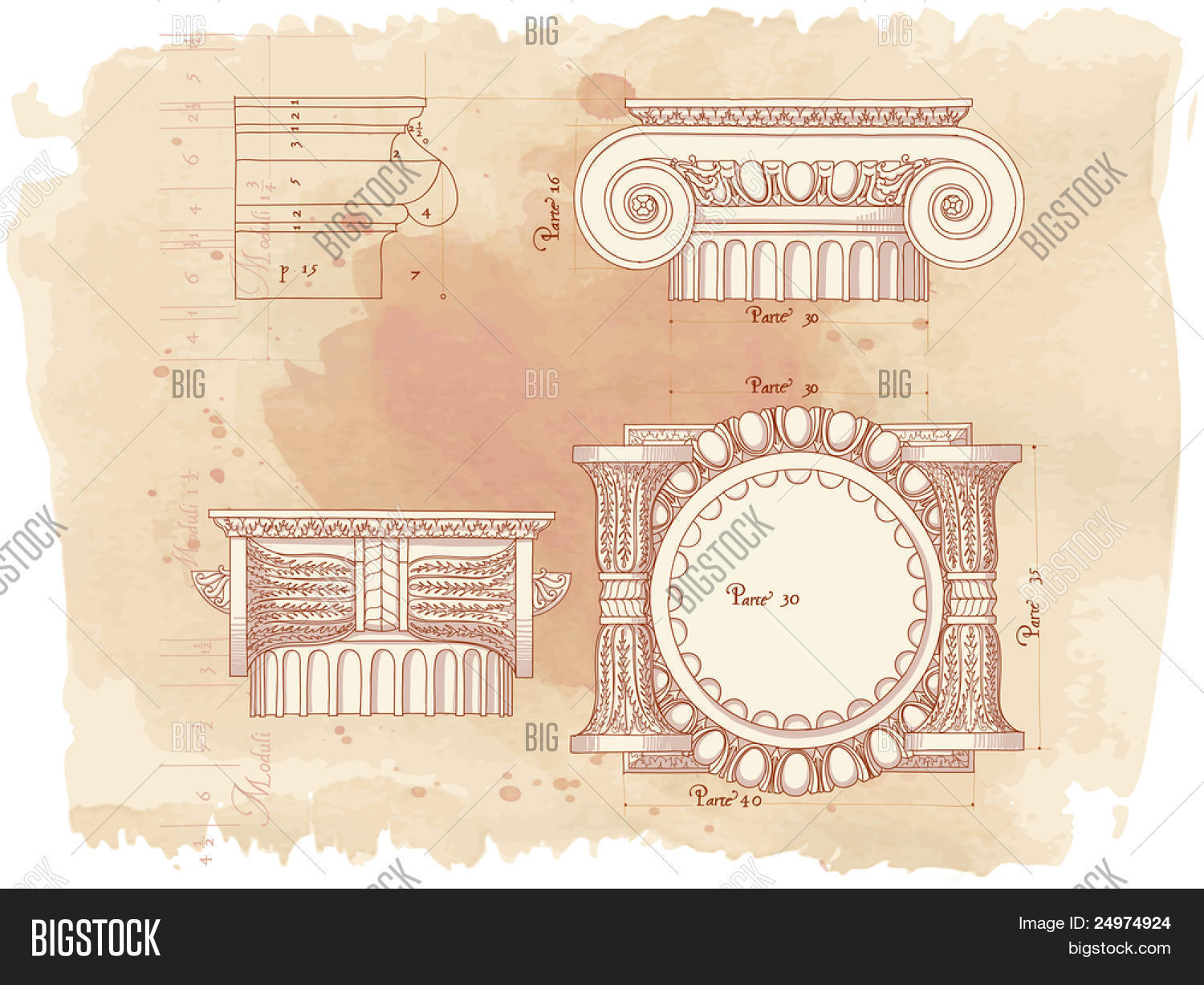 Hand Draw Sketch Ionic Image & Photo (Free Trial) | Bigstock