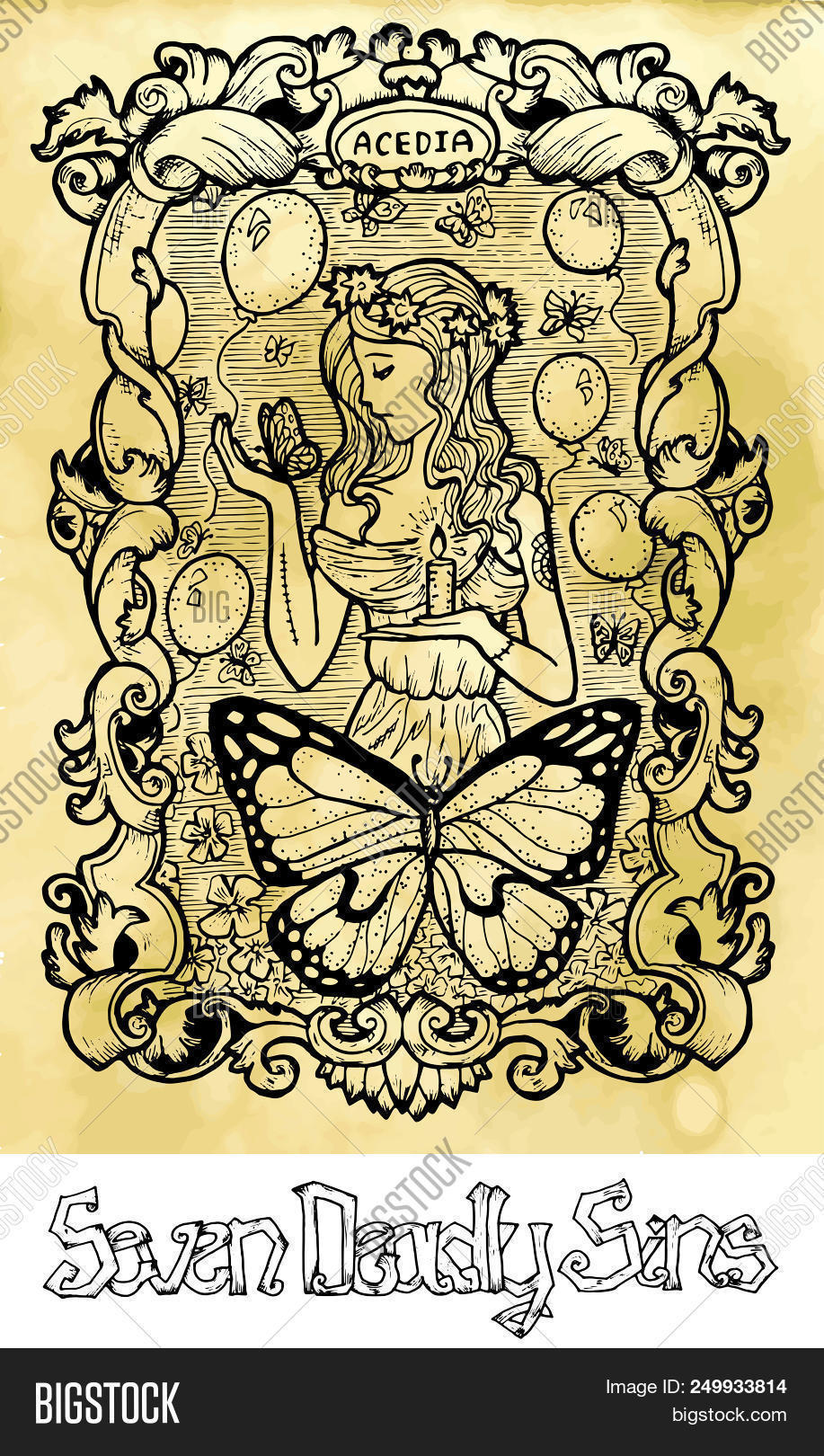 Sloth. Latin Word Vector & Photo (Free Trial) | Bigstock