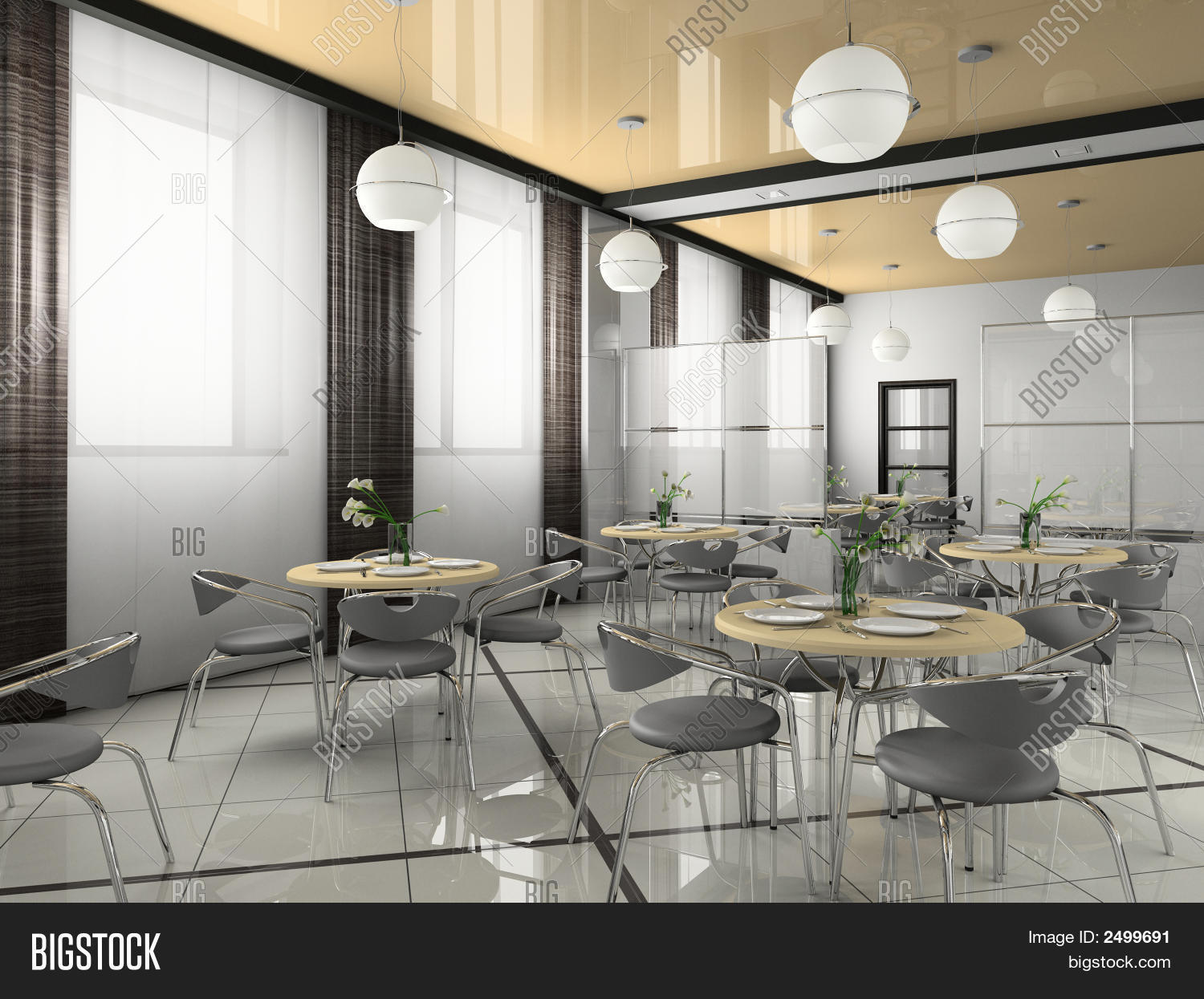 Interior Modern Bistro Image & Photo (Free Trial) | Bigstock