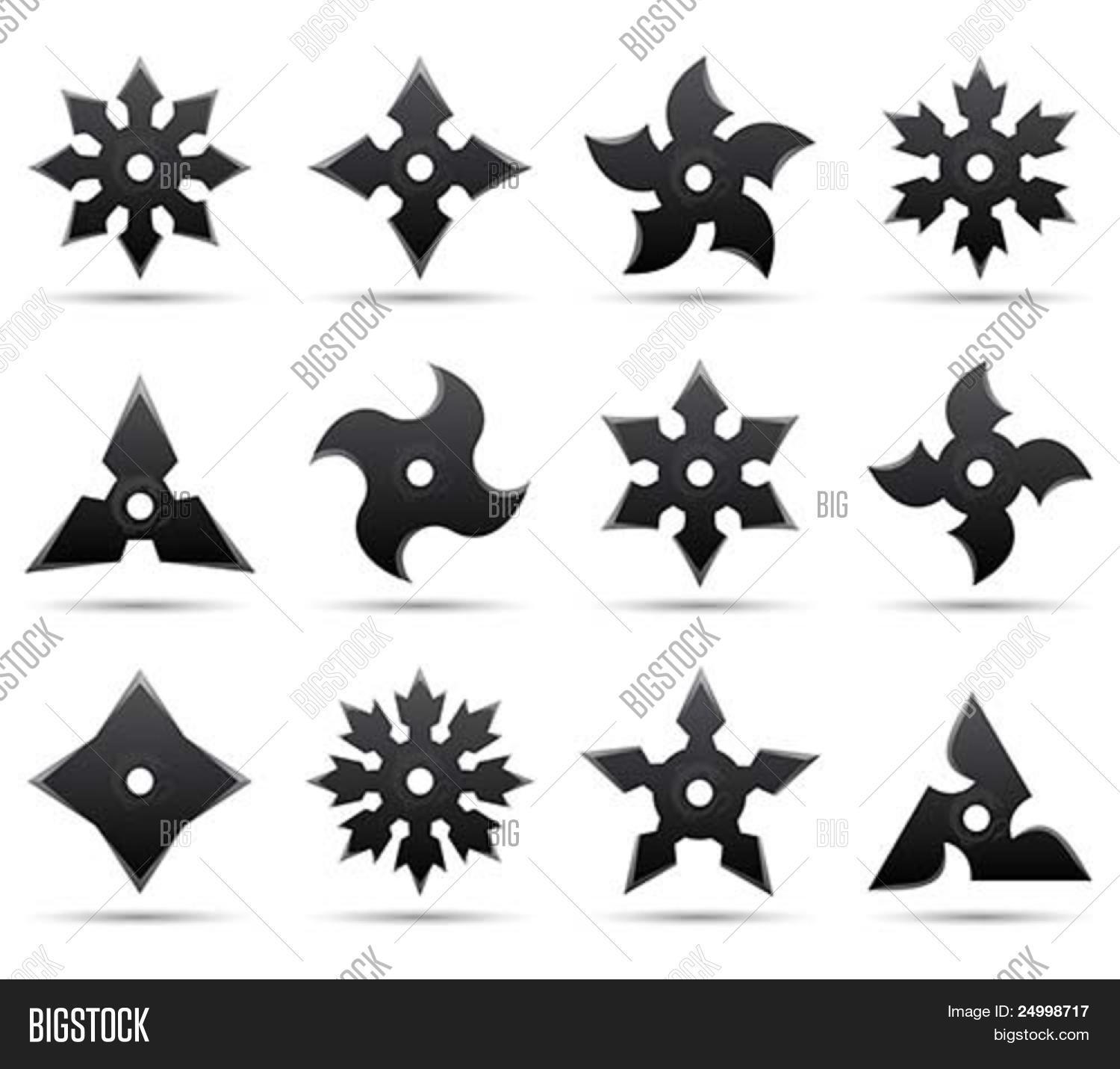 Ninja Stars Vector & Photo (Free Trial) | Bigstock