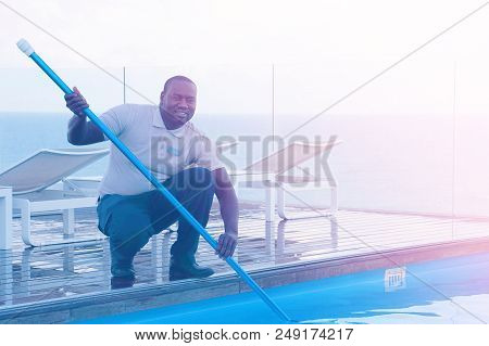 Pool Cleaner During Image & Photo (Free Trial) | Bigstock