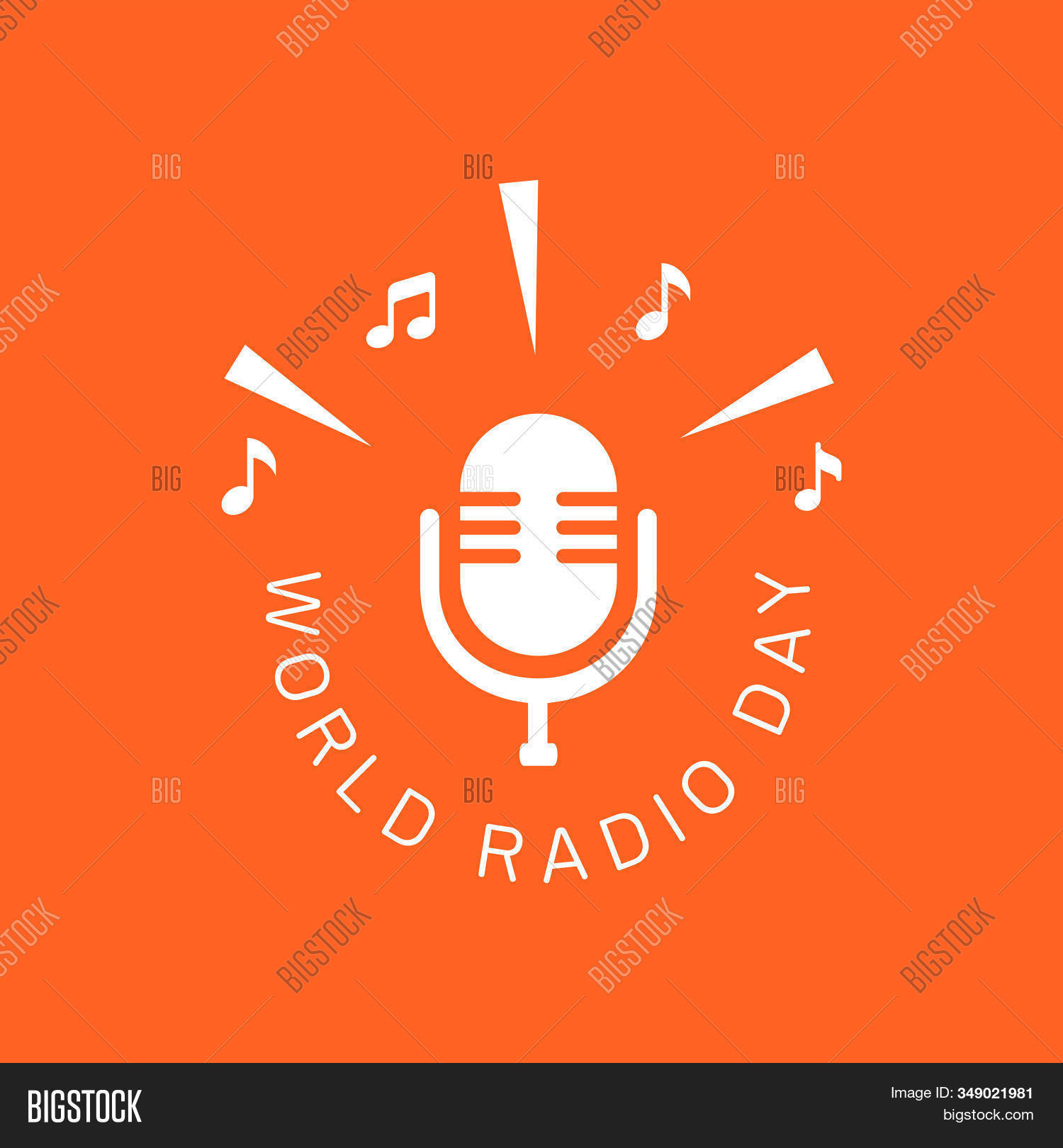 World Radio Day Logo Vector & Photo (Free Trial) | Bigstock
