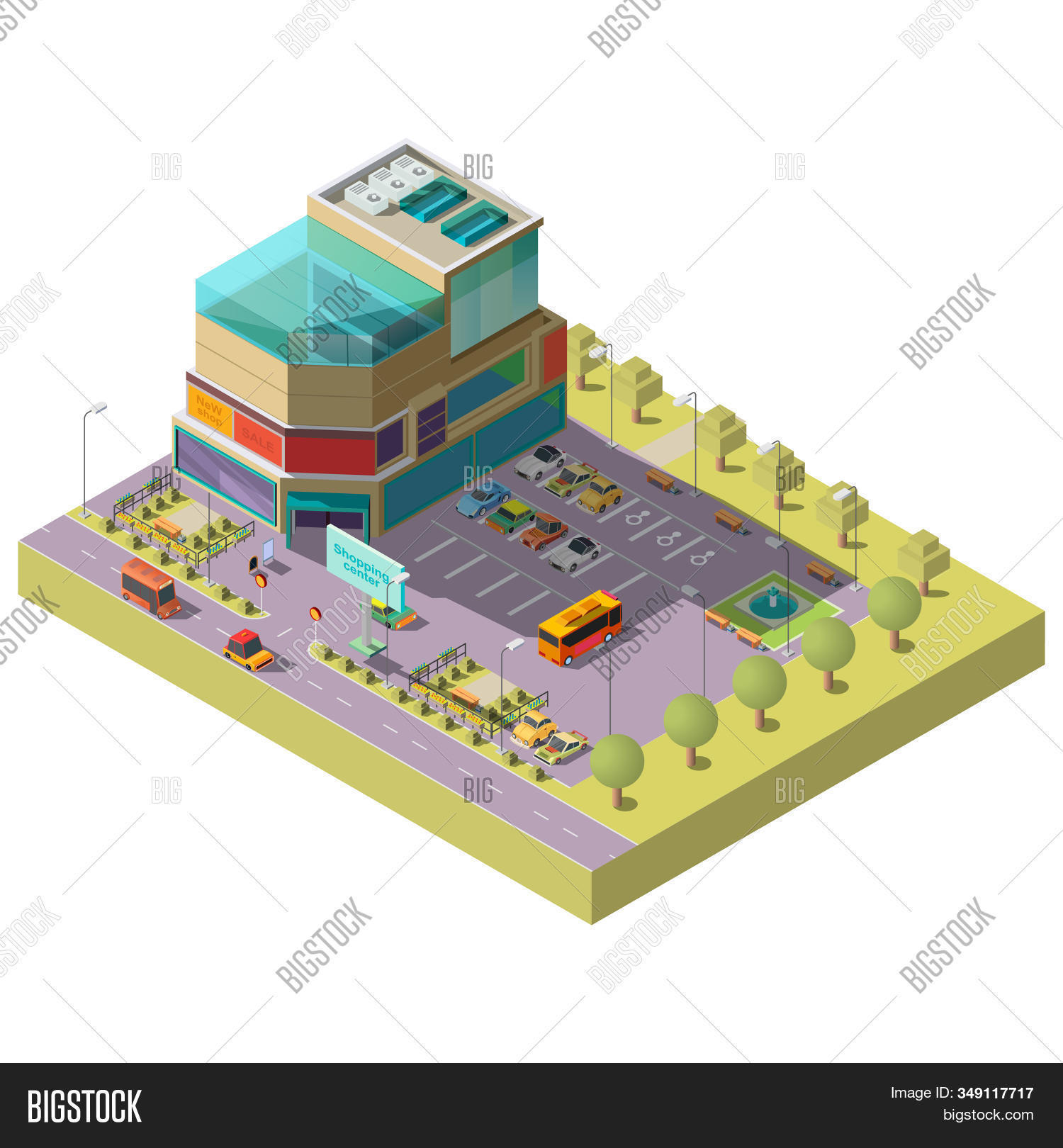 3d Isometric Shopping Image & Photo (Free Trial) | Bigstock