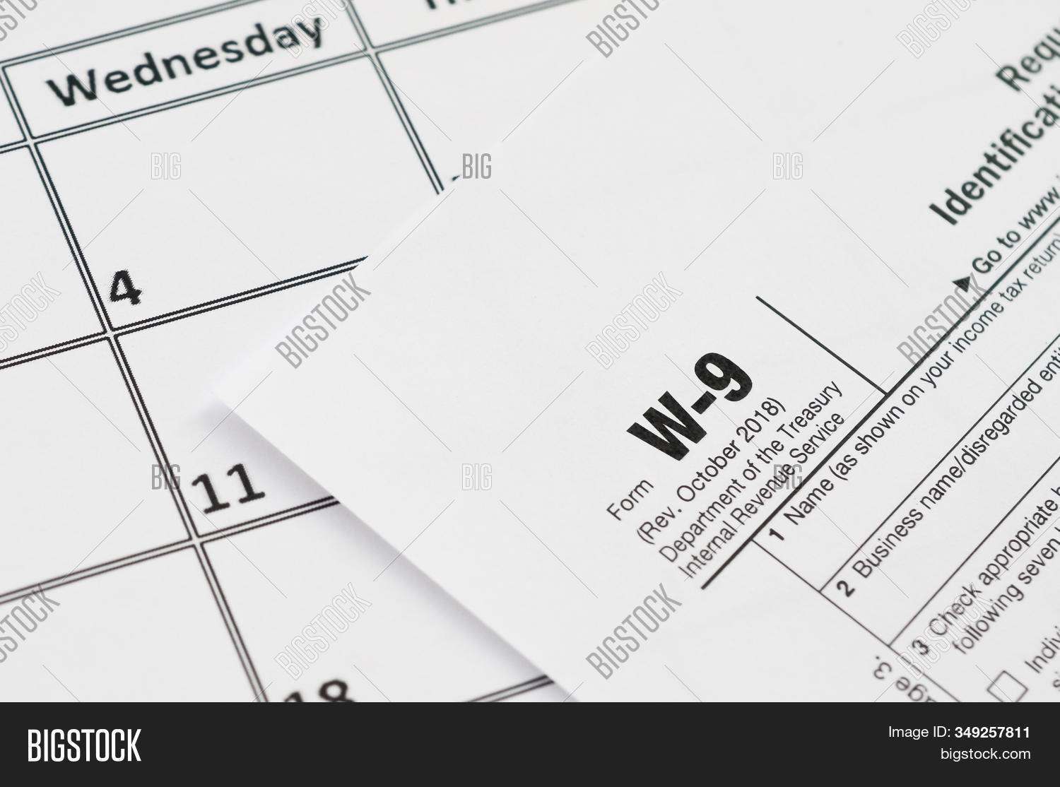 Irs Form W-9 Request Image & Photo (Free Trial) | Bigstock