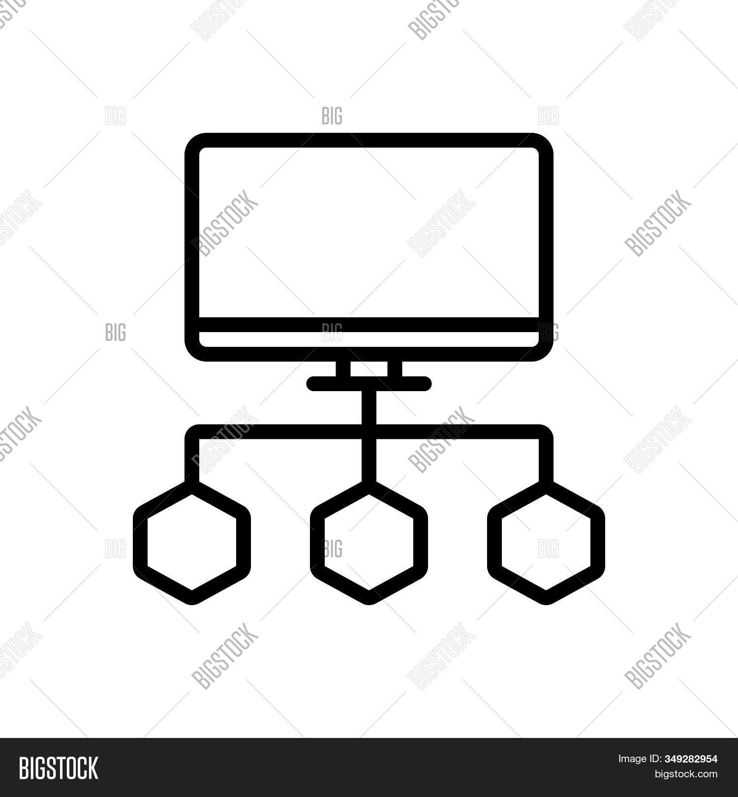 Black Line Icon Vector & Photo (Free Trial) | Bigstock
