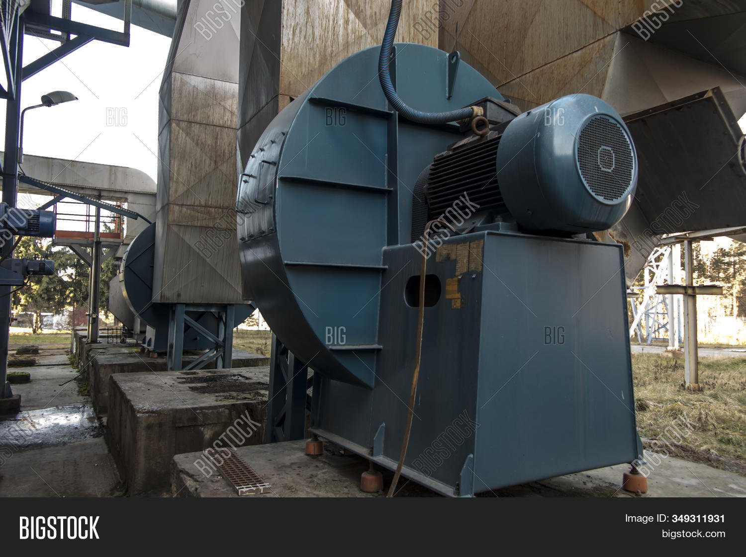 Flue Gas Ducts Behind Image & Photo (Free Trial) | Bigstock