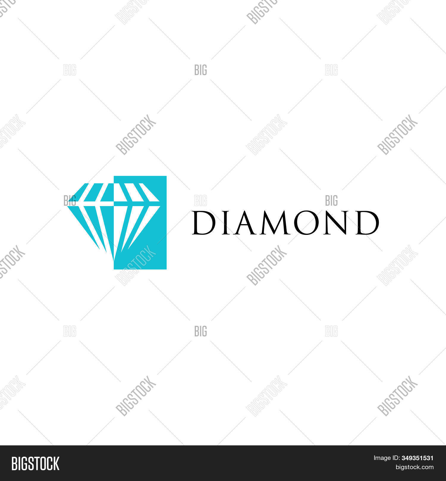 Diamond Icon Logo Vector & Photo (Free Trial) | Bigstock