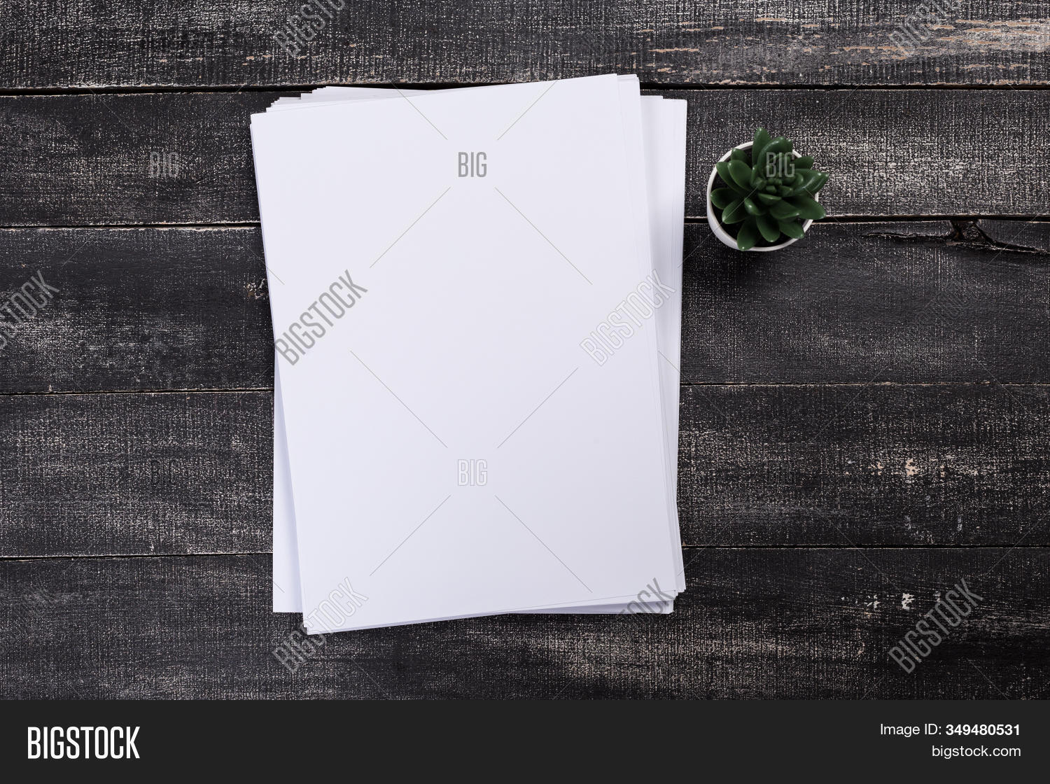 A4 White Paper Pen On Image & Photo (Free Trial) | Bigstock