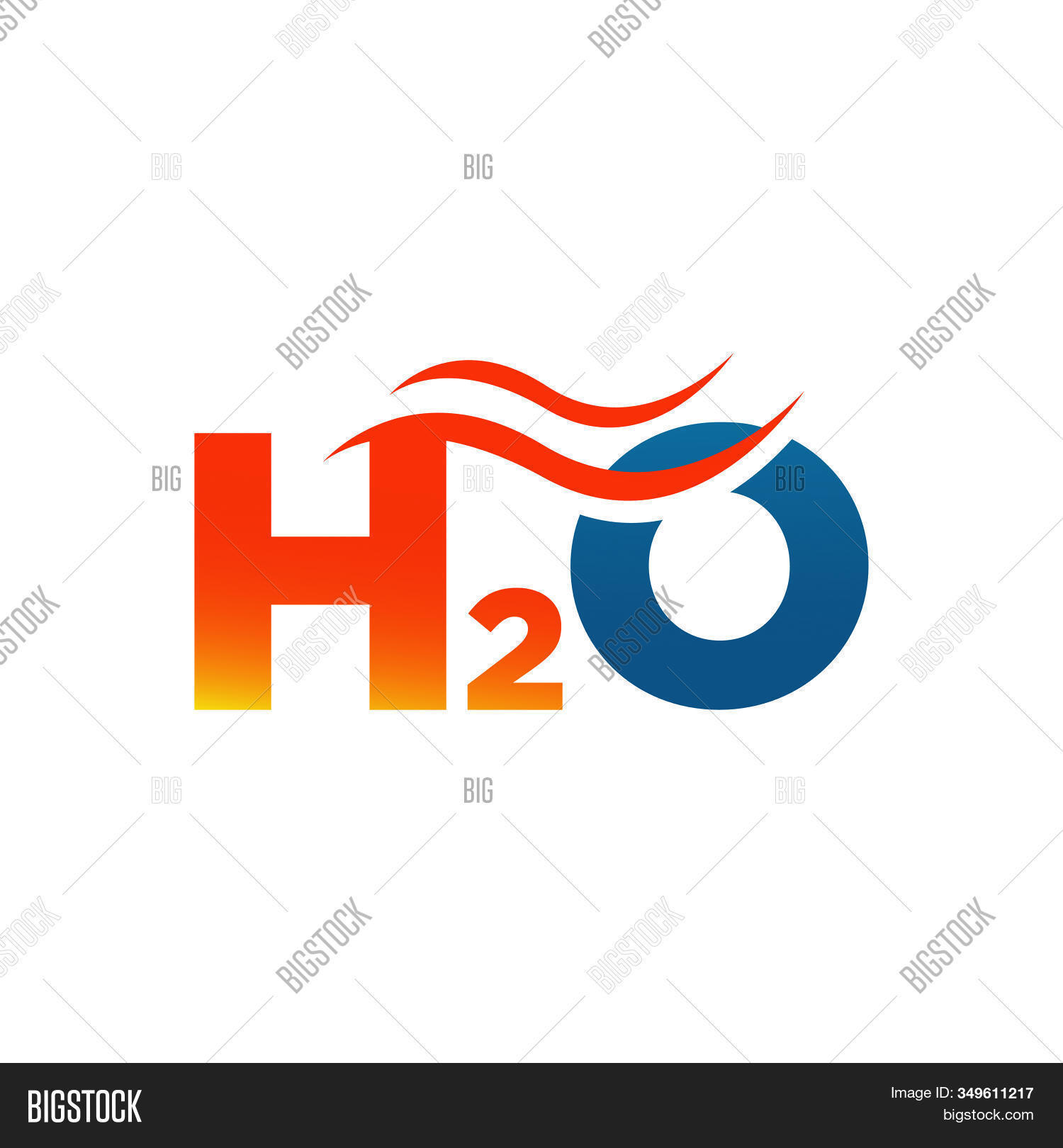 Custom H2o Logo Vector & Photo (Free Trial) | Bigstock