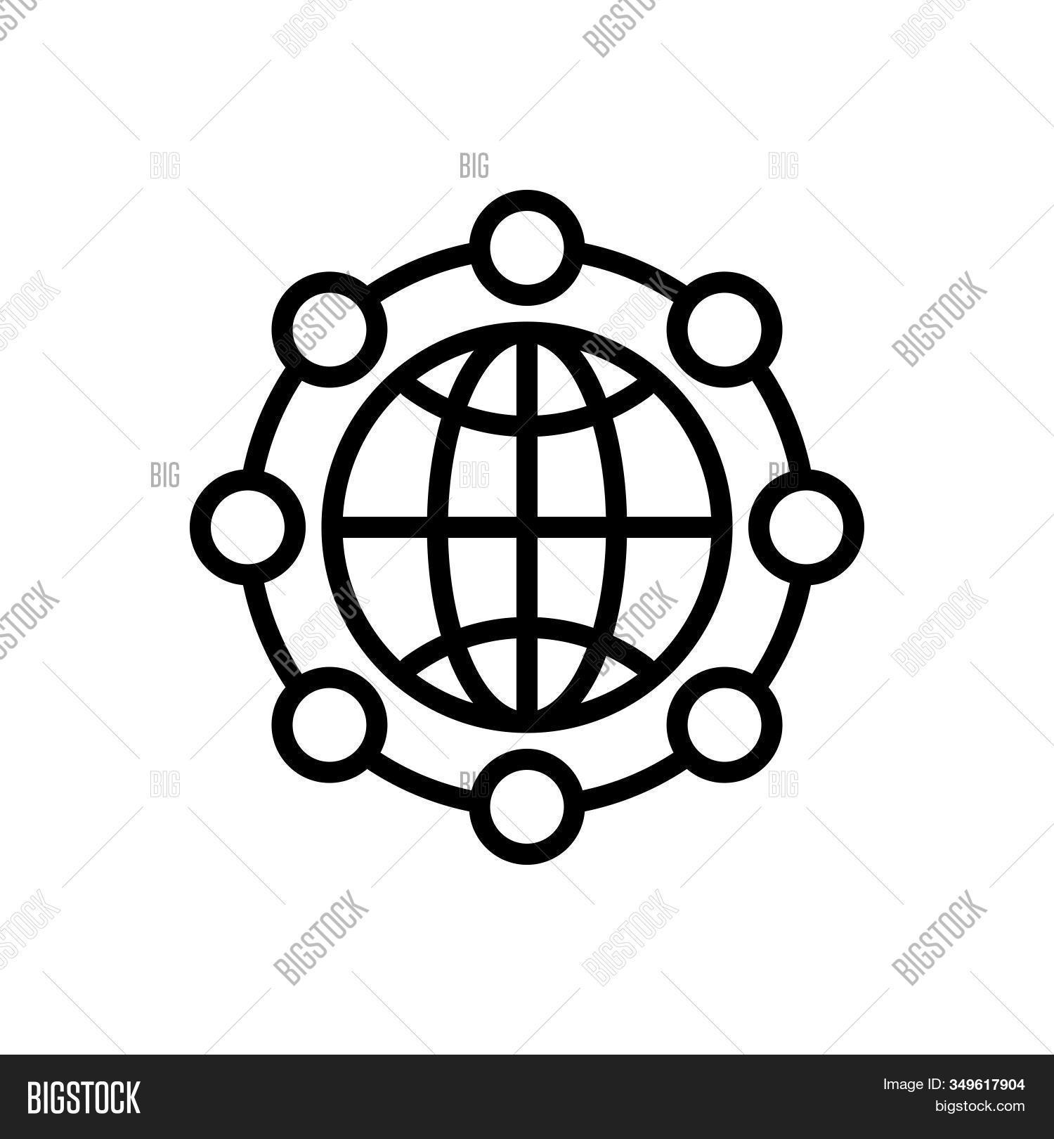 Black Line Icon Vector & Photo (Free Trial) | Bigstock