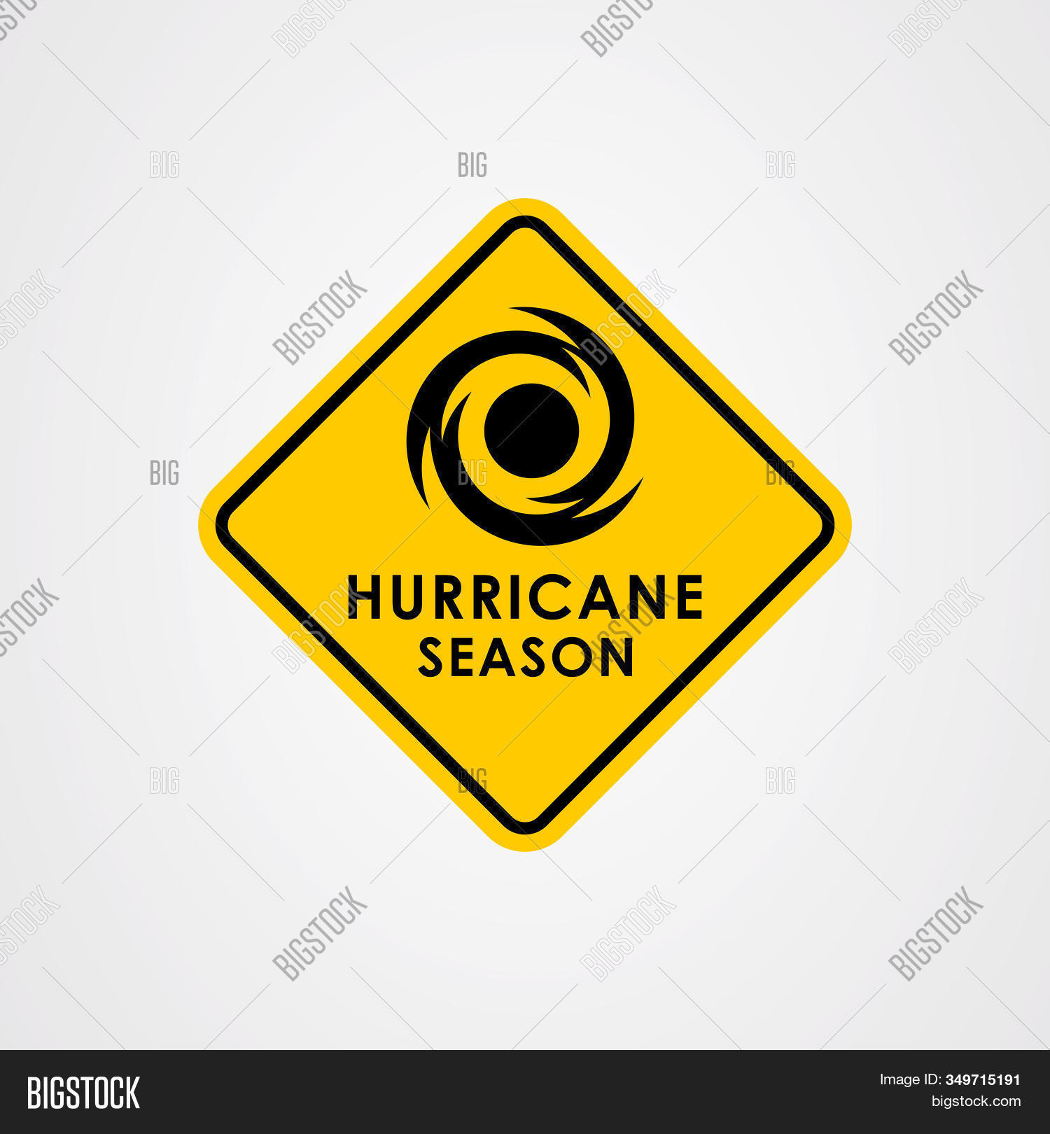 Hurricane Season Icon Vector & Photo (Free Trial) | Bigstock