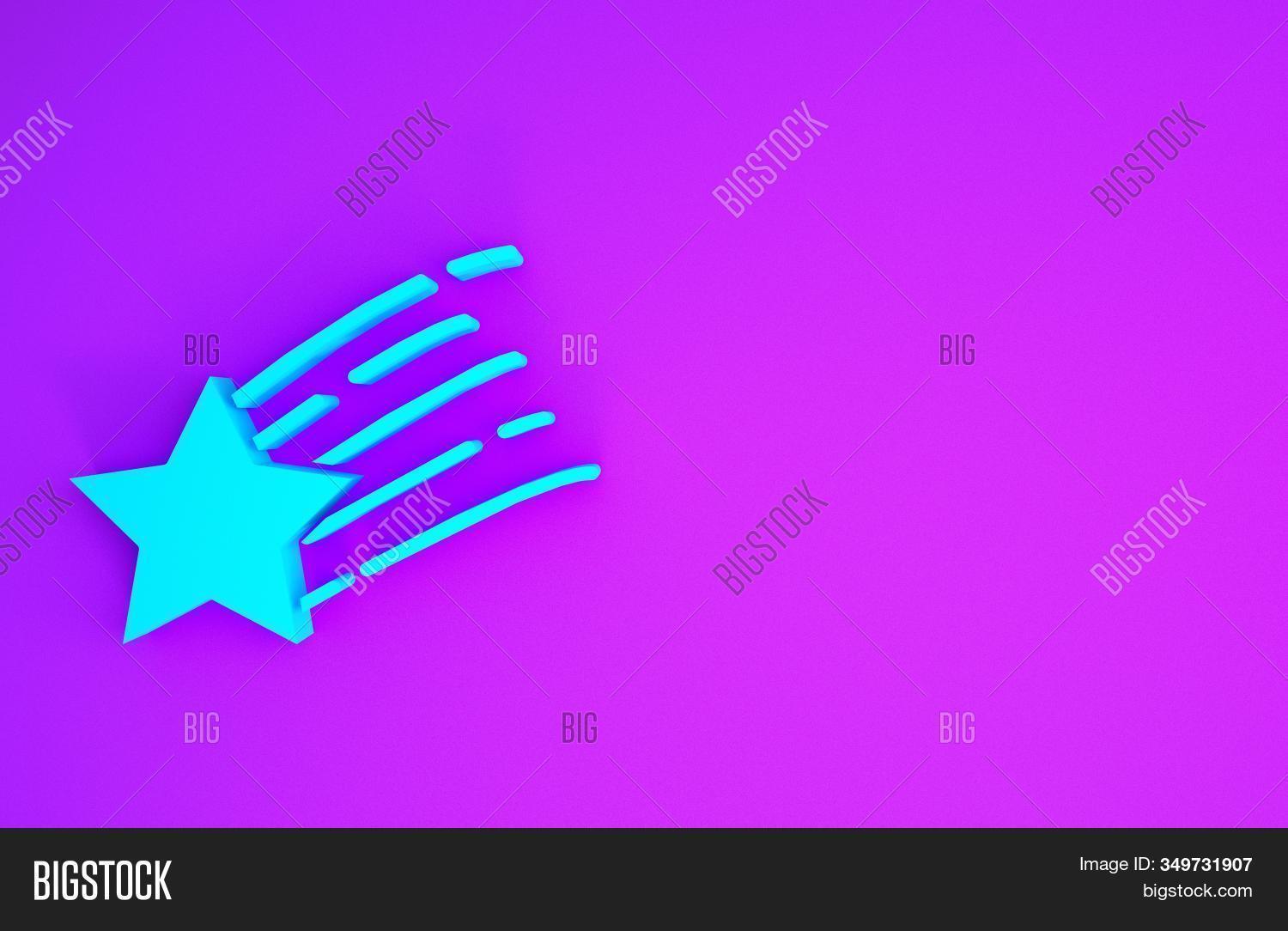 Blue Falling Star Icon Image & Photo (Free Trial) | Bigstock