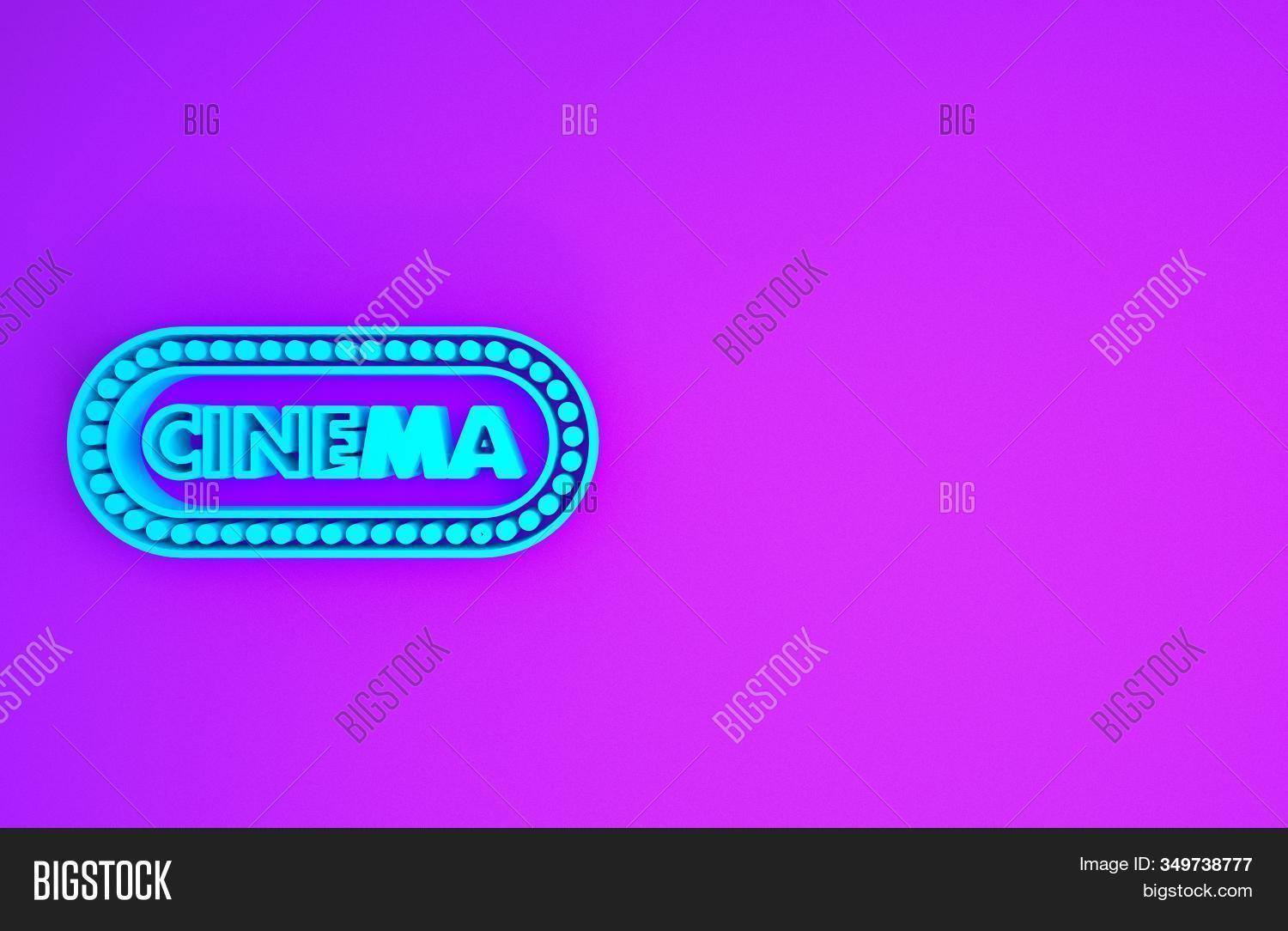 Blue Cinema Poster Image & Photo (Free Trial) | Bigstock