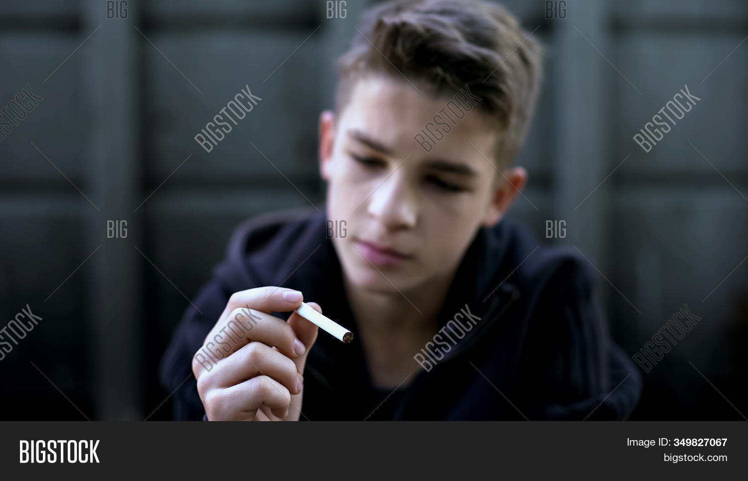 Teen Looking Cigarette Image & Photo (Free Trial) | Bigstock