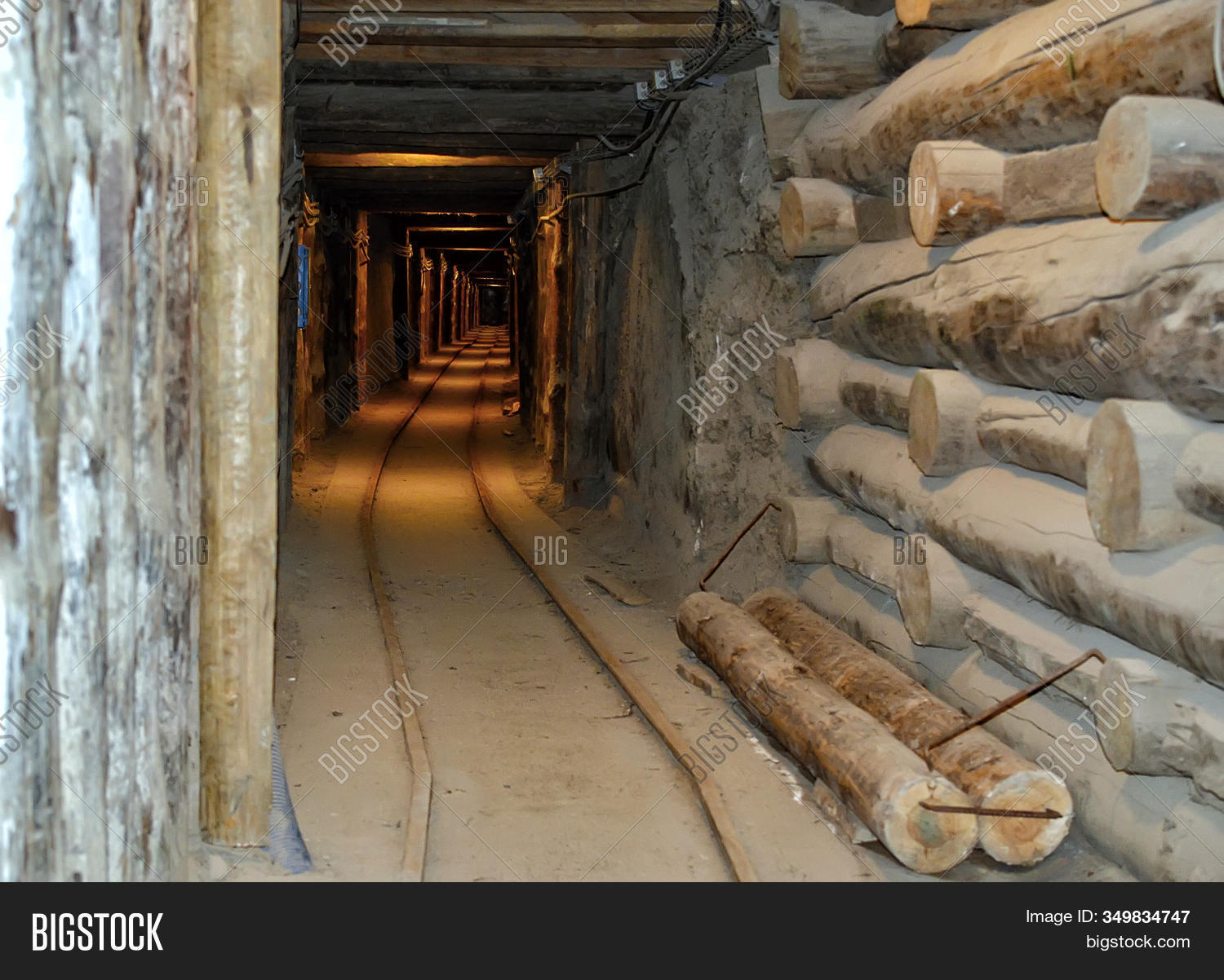 Mine Tunnel Detail Image & Photo (Free Trial) | Bigstock