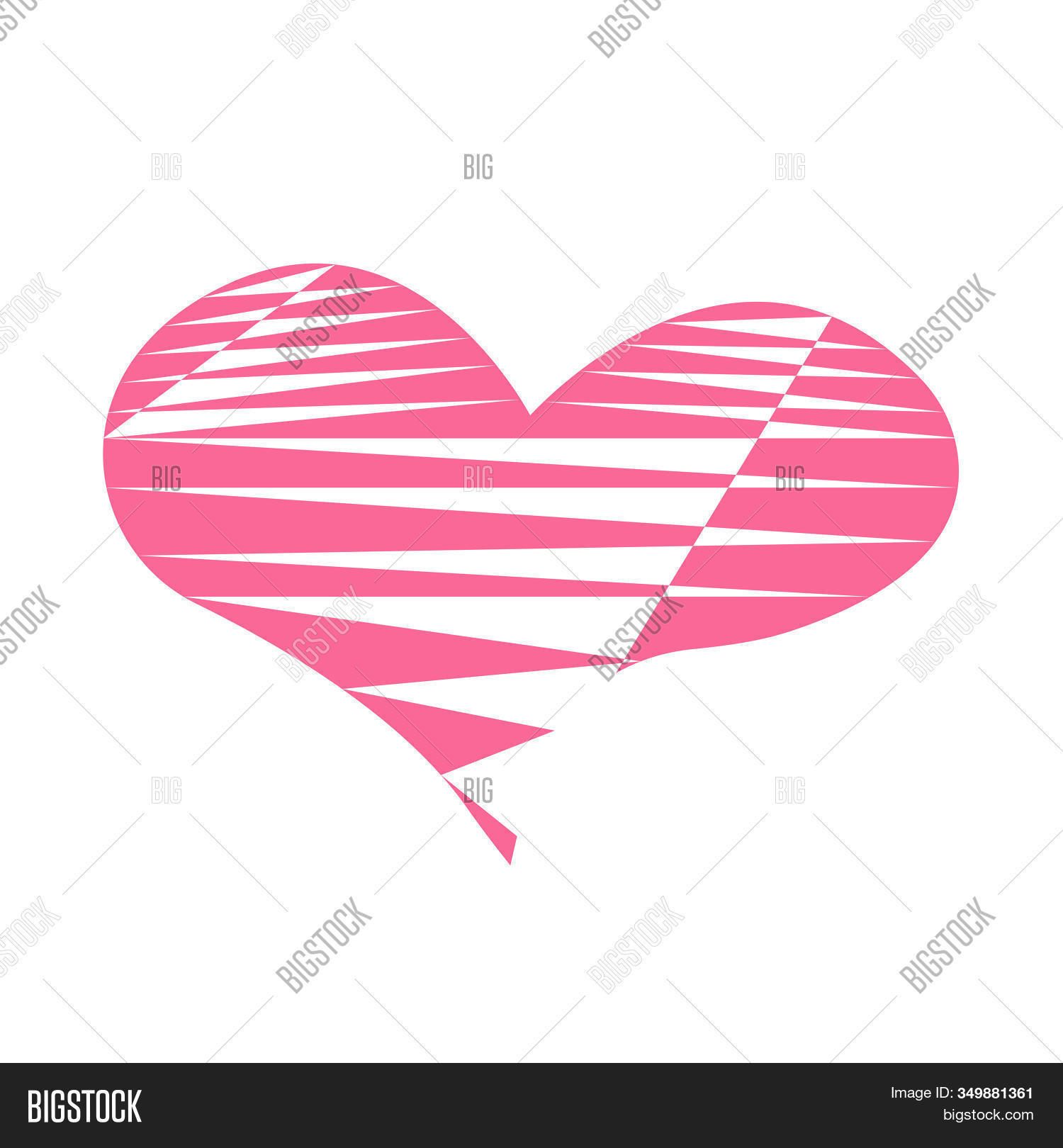 Vector Heart Outline Vector & Photo (Free Trial) | Bigstock