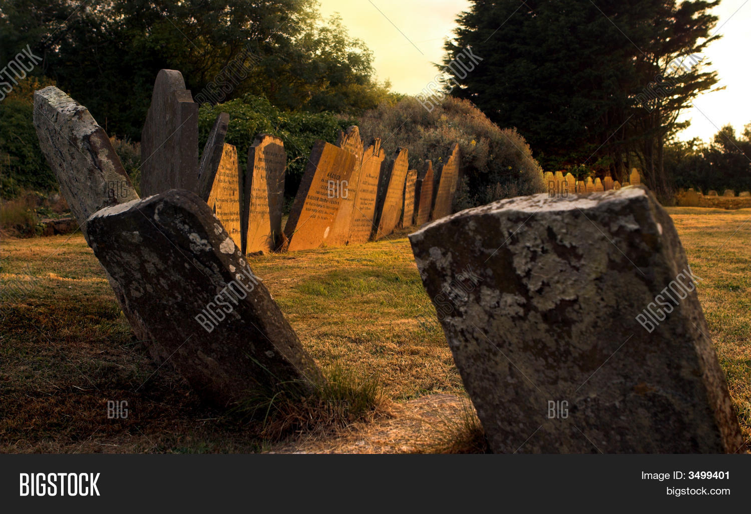 Sunset Graves Image & Photo (Free Trial) | Bigstock