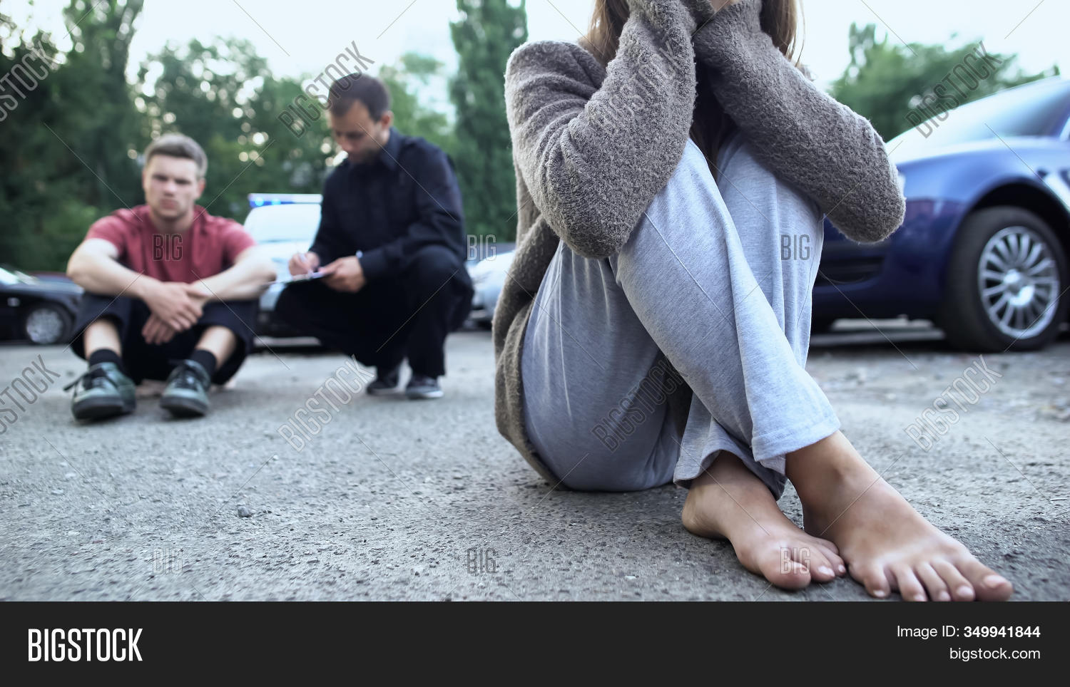 Barefoot Victim Crying Image & Photo (Free Trial) | Bigstock