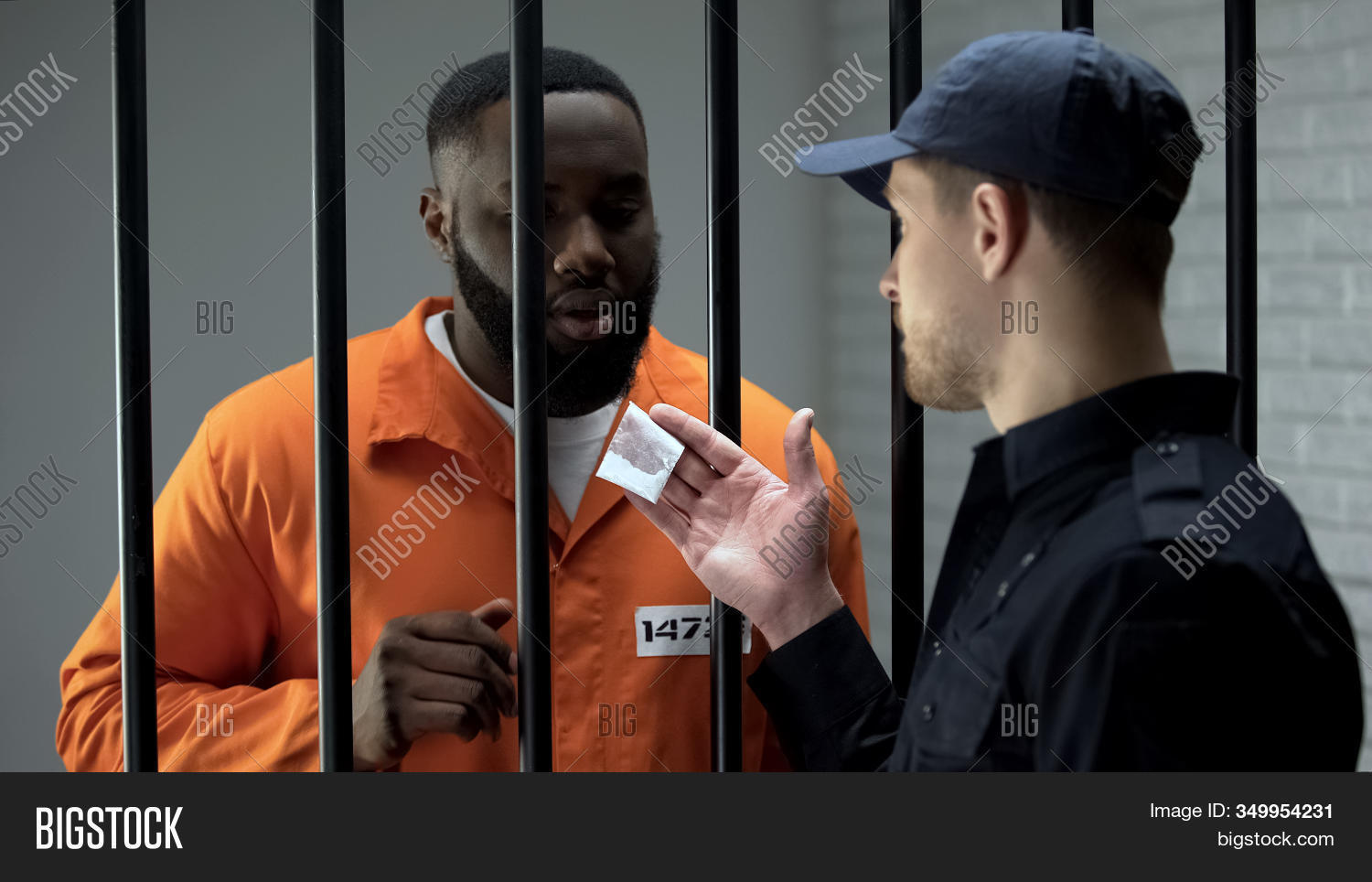Prison Guard Giving Image & Photo (Free Trial) | Bigstock