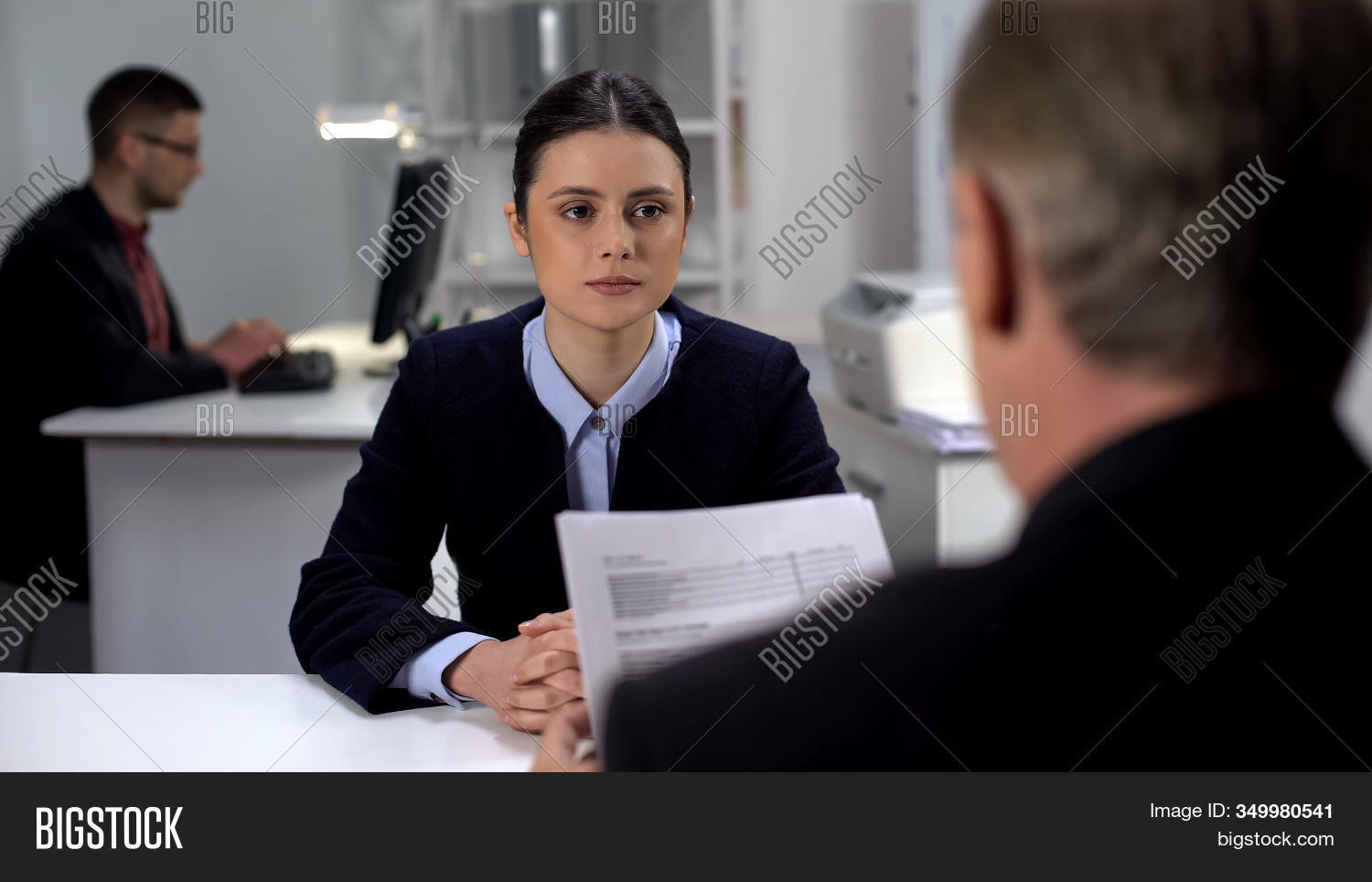 Boss Checking Female Image & Photo (Free Trial) | Bigstock