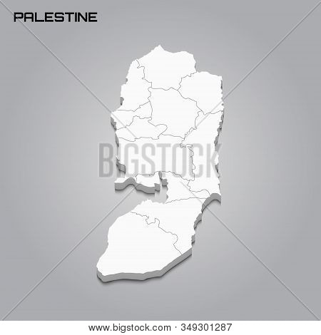Palestine 3d Map Vector & Photo (Free Trial) | Bigstock
