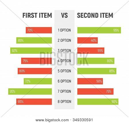 Comparison Table Vector & Photo (Free Trial) | Bigstock