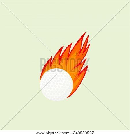 Fire Golf Ball Vector Vector & Photo (Free Trial) | Bigstock