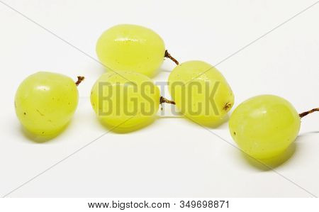 Five Green Grapes On Image & Photo (Free Trial) | Bigstock
