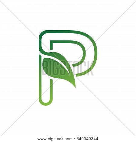 P Letter Leaf Logo Vector & Photo (Free Trial) | Bigstock