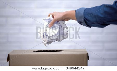 Hand Throwing Paper Image & Photo (Free Trial) | Bigstock