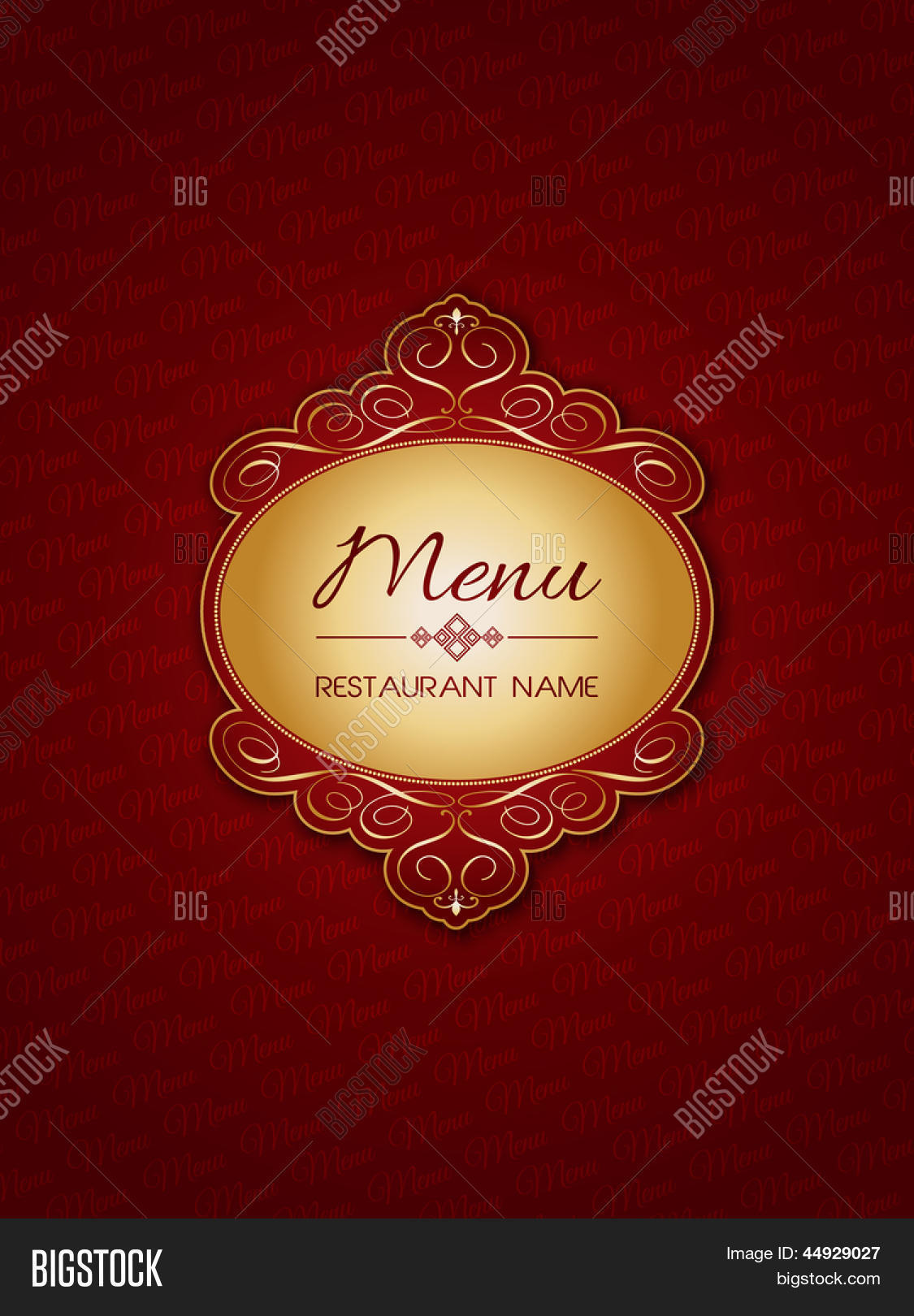 Stylish Menu Design Vector & Photo (Free Trial) | Bigstock