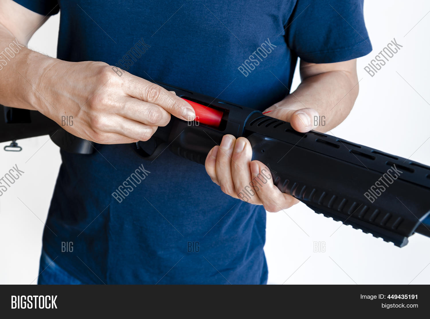Man Charges Shotgun Image & Photo (Free Trial) | Bigstock