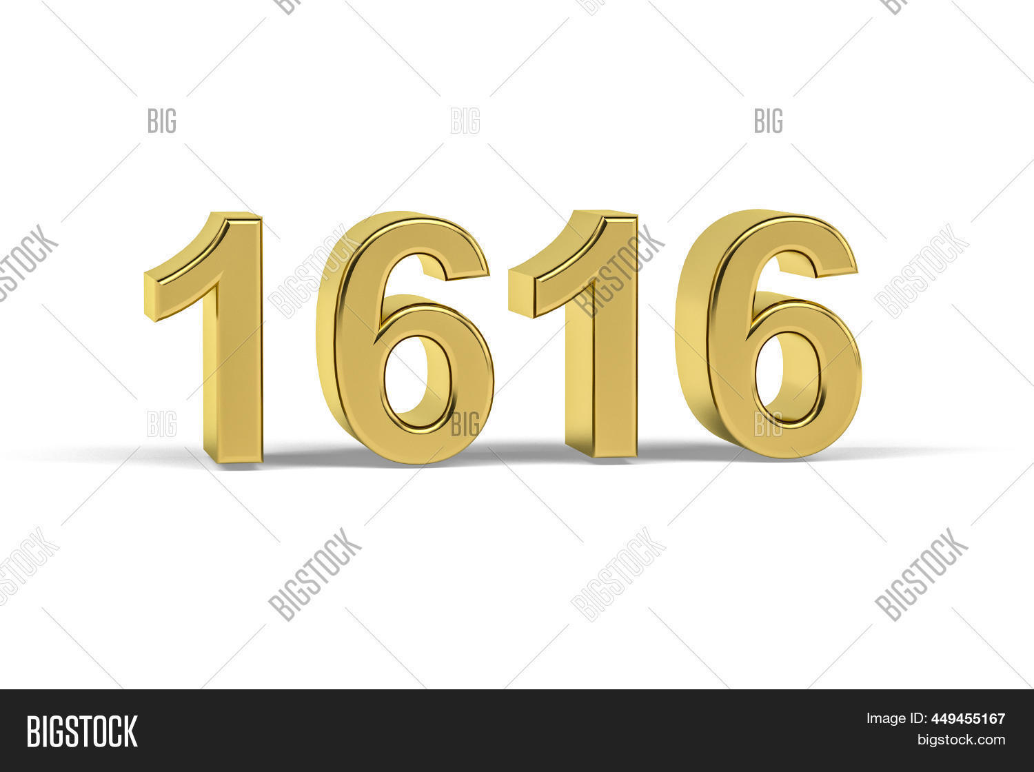 Golden 3d Number 1616 Image & Photo (Free Trial) | Bigstock