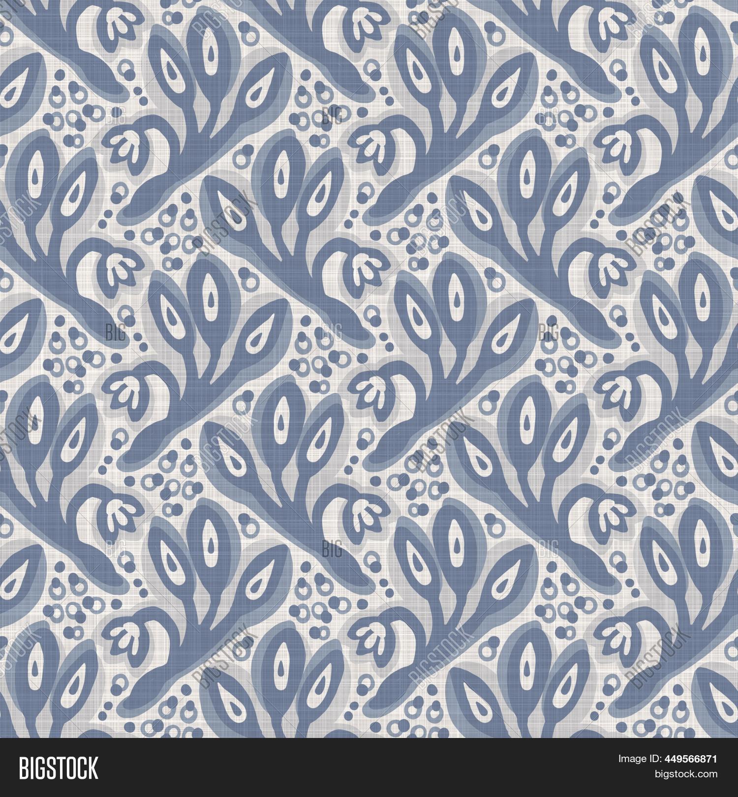 French Blue Floral Image & Photo (Free Trial) | Bigstock