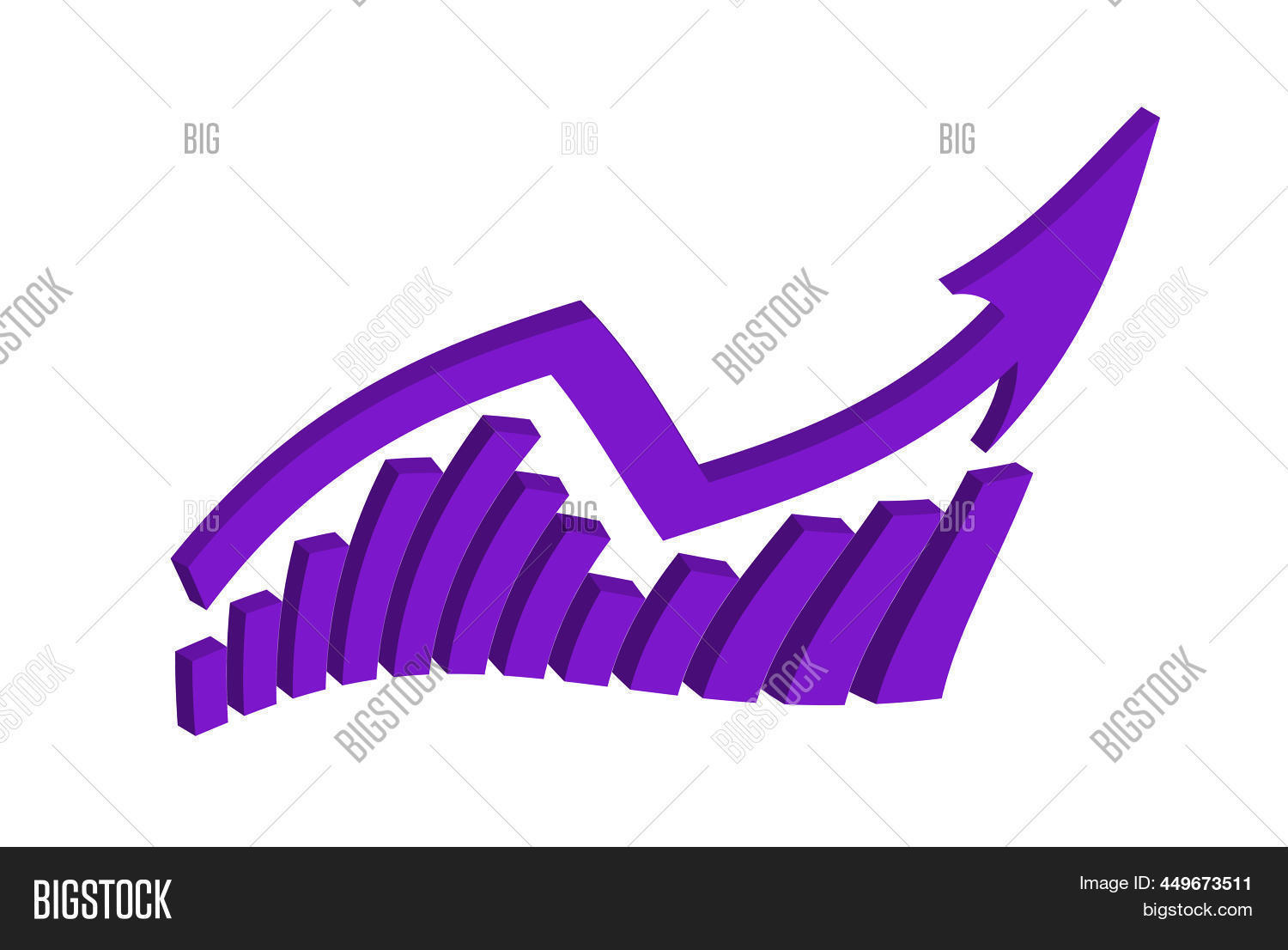 Curved Growing Arrow Image & Photo (Free Trial) | Bigstock