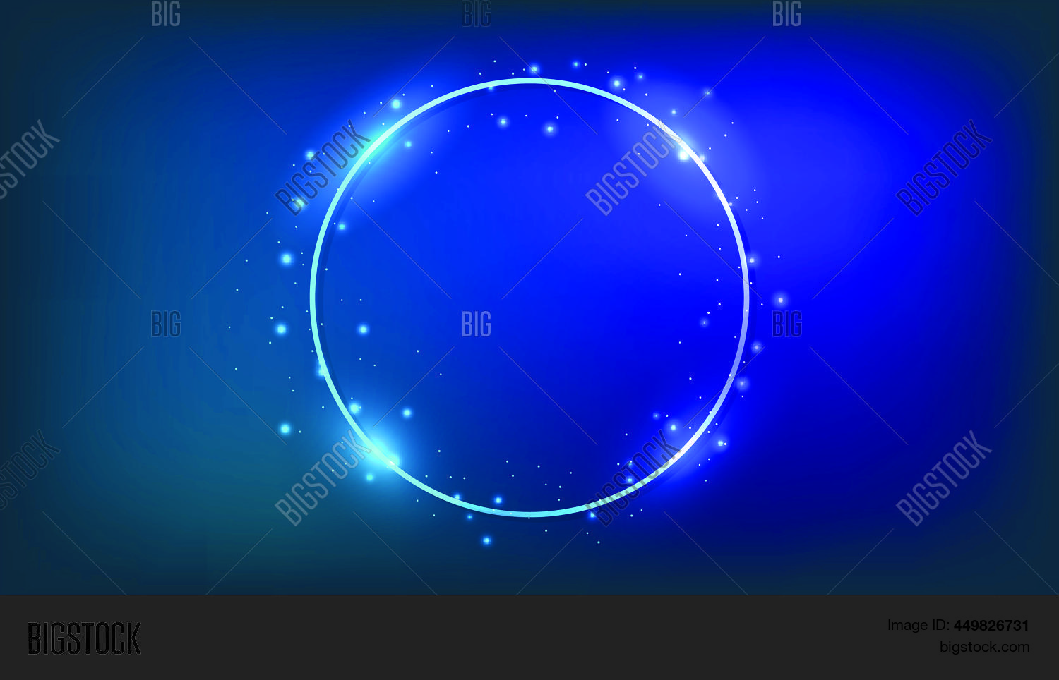 Neon Round Frame Vector & Photo (Free Trial) | Bigstock
