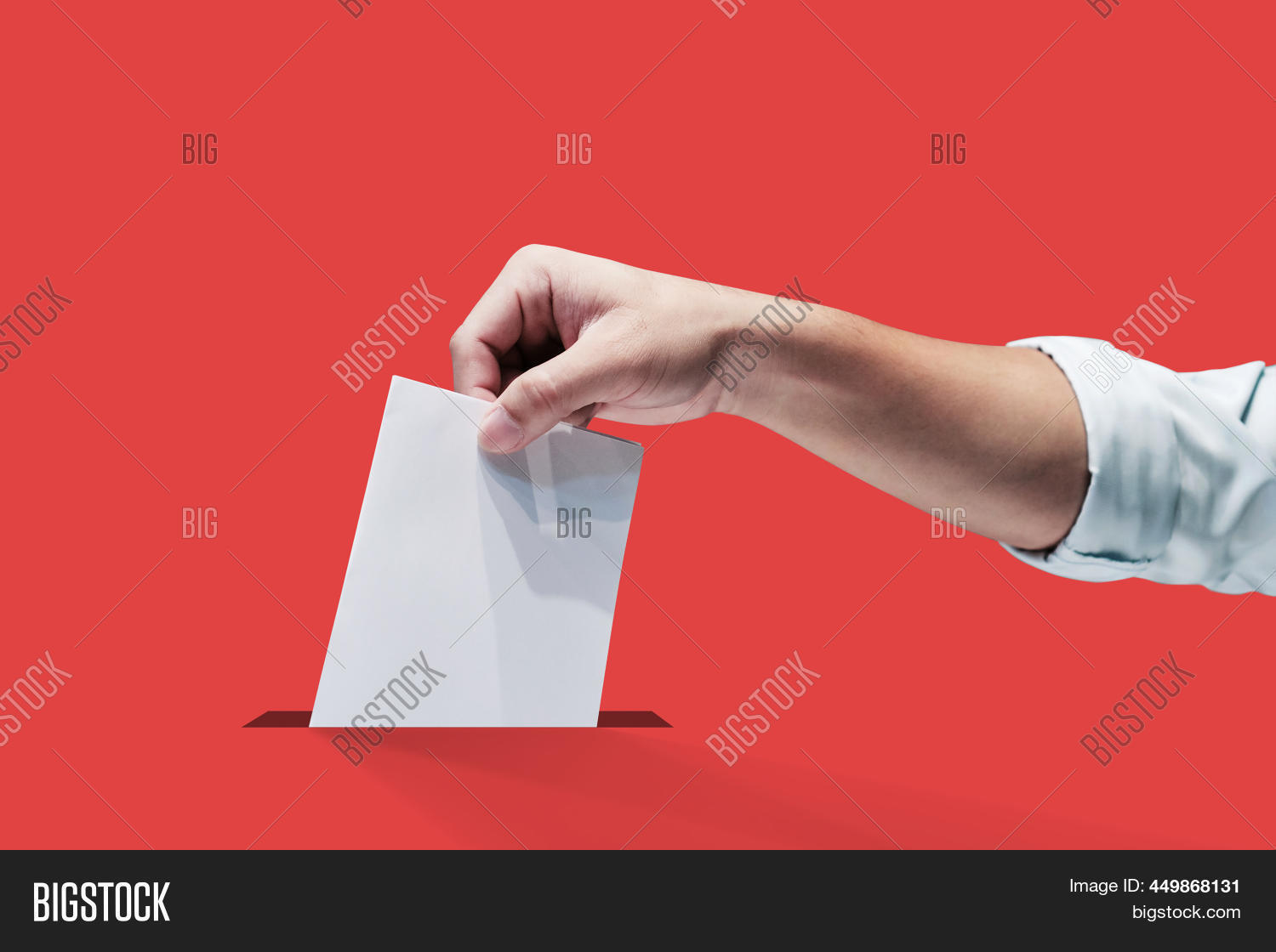 Hand Holding Ballot Image & Photo (Free Trial) | Bigstock