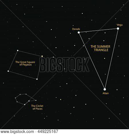 Summer Triangle Stars Vector & Photo (Free Trial) | Bigstock