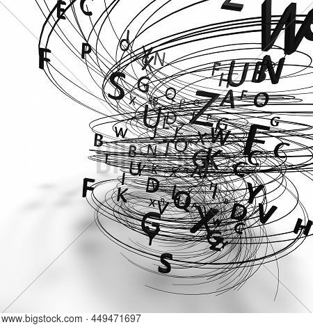 3d Illustration.concept Of Poetry And Literature.the Power Of Words And ...