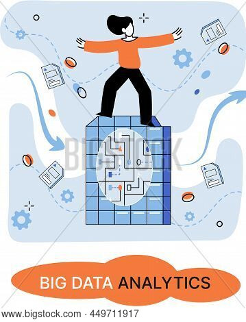Big Data Analytics. Vector & Photo (Free Trial) | Bigstock
